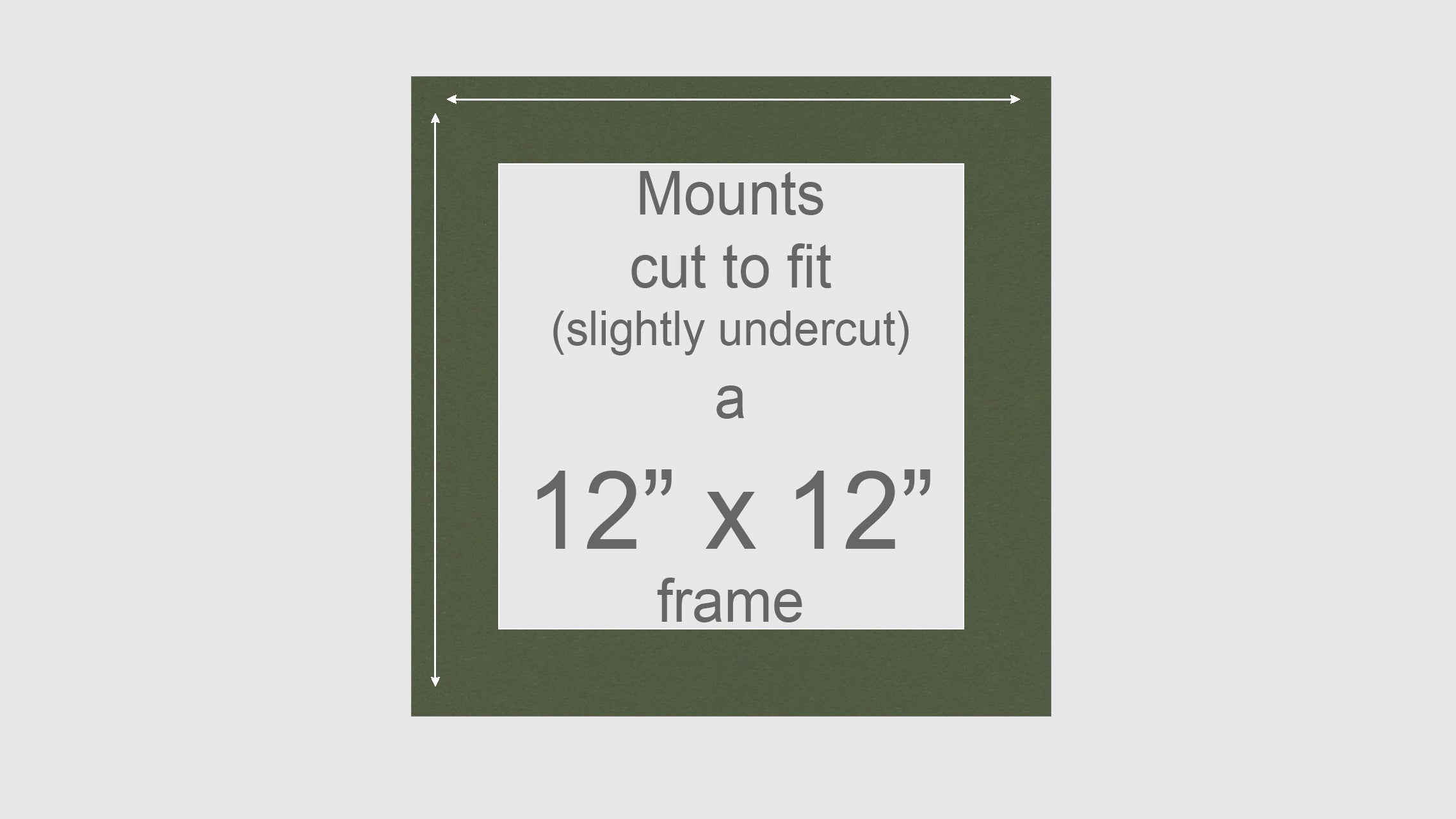 12 x 12 inch Mounts – Cape Picture Framing