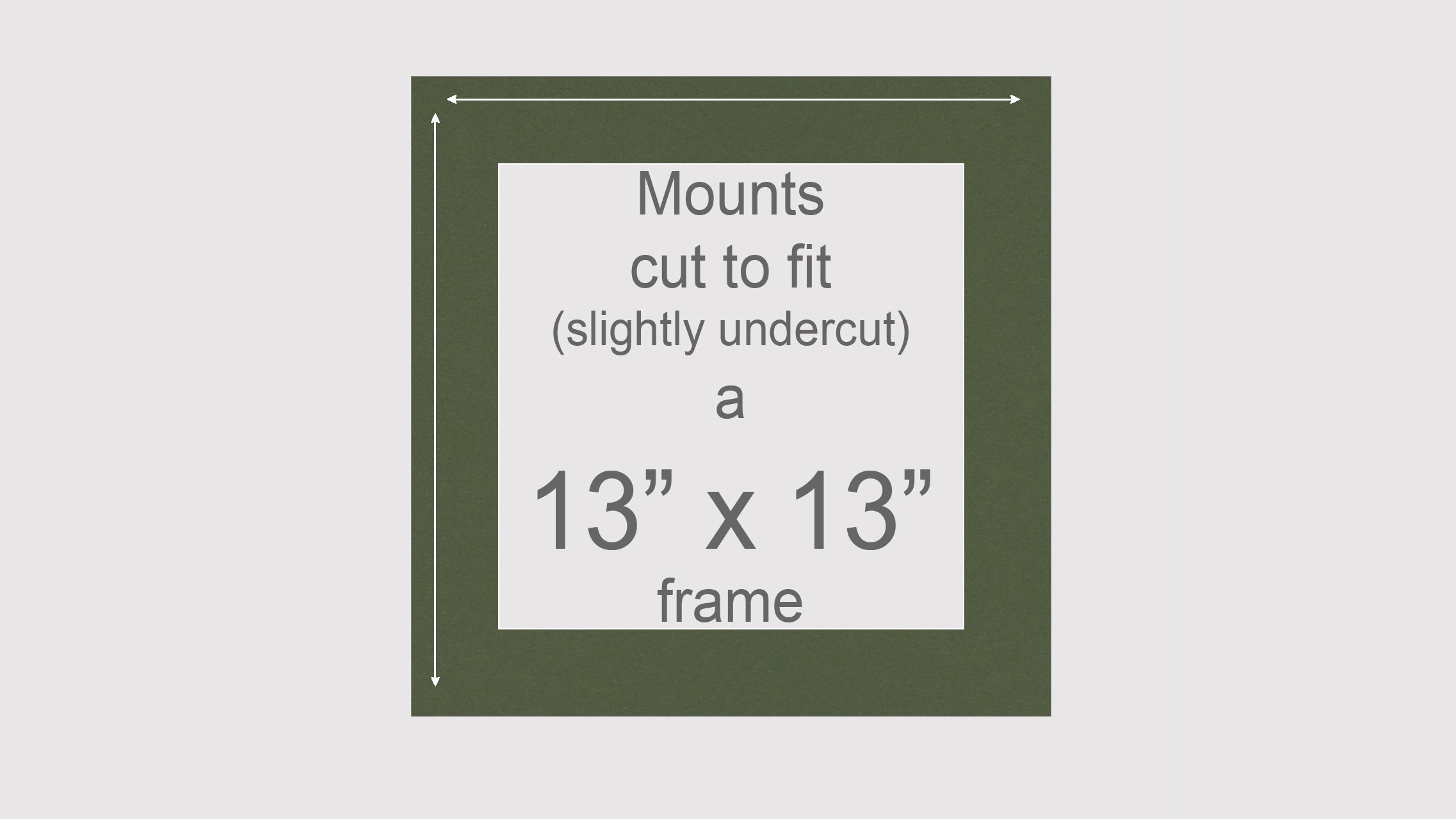13 x 13 inch Mounts – Cape Picture Framing