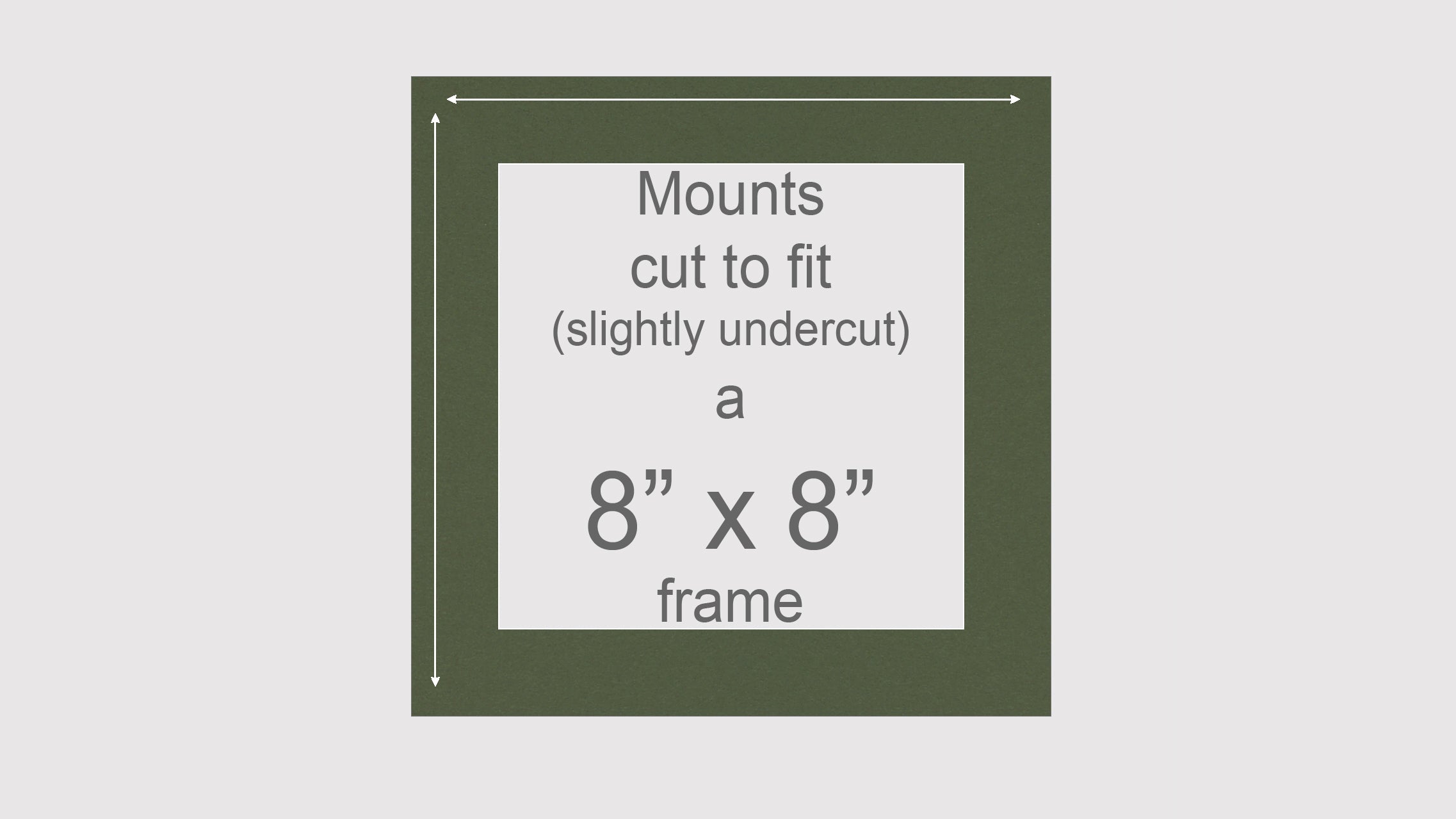 8 x 8 inch Mounts – Cape Picture Framing